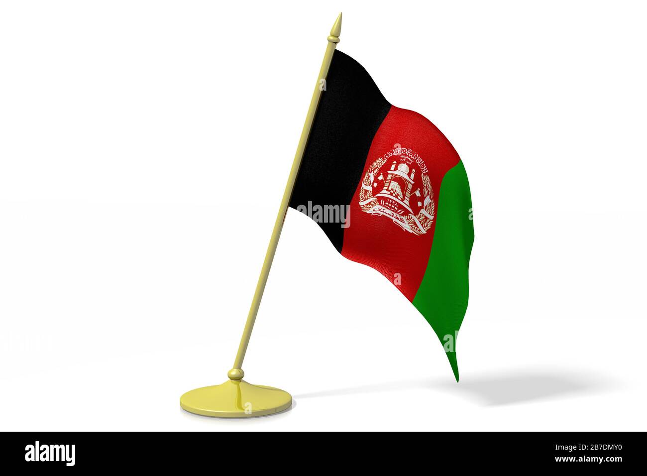 3D flag of Afghanistan Stock Photo - Alamy
