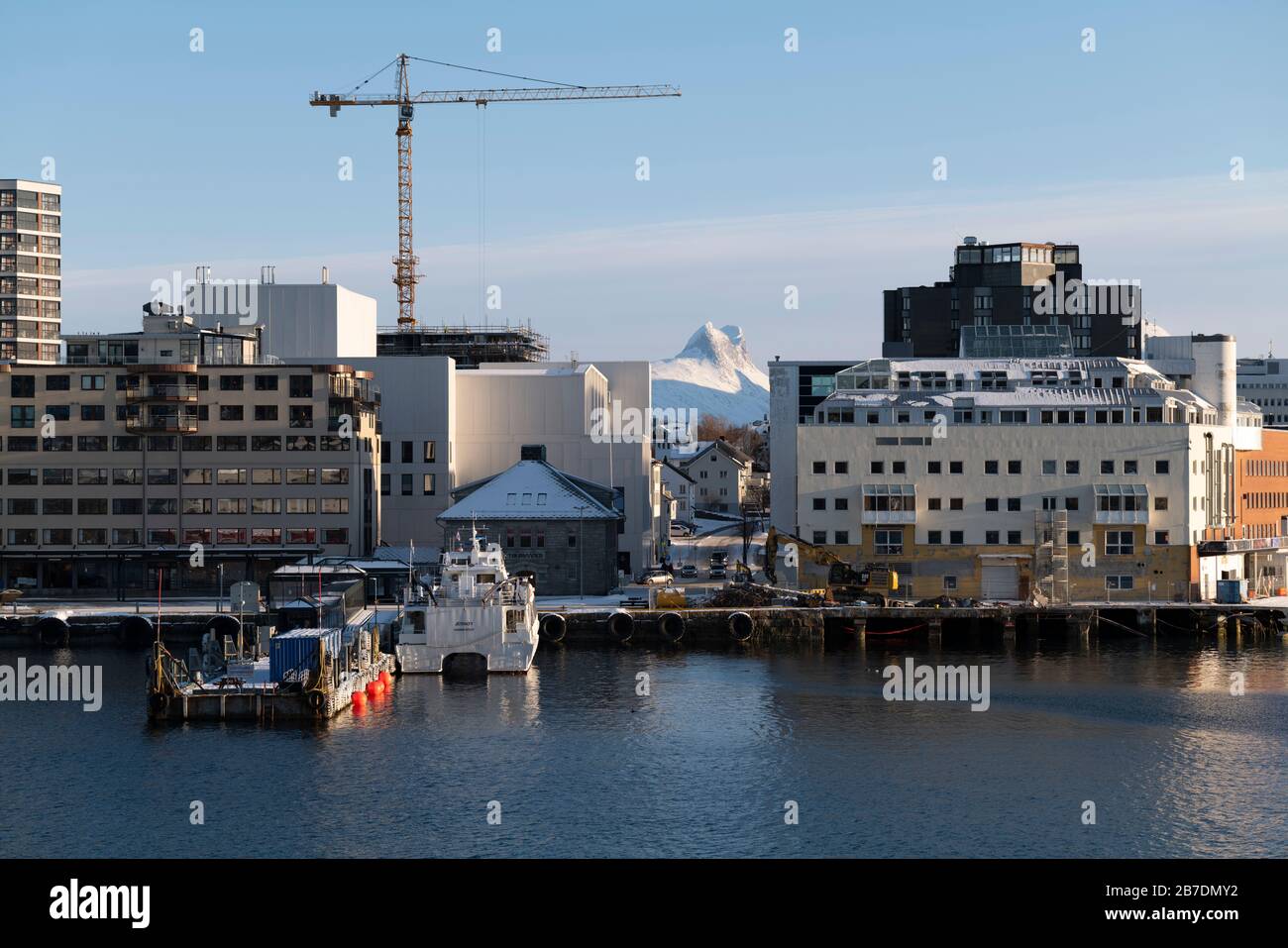 Bodo harbour, Norway Stock Photo - Alamy