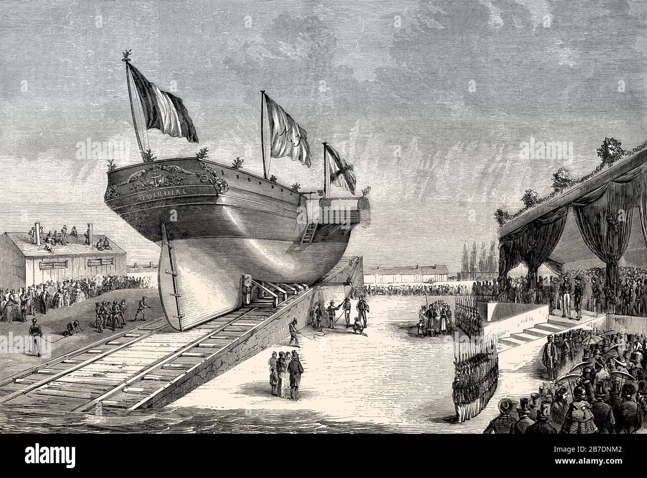 Ceremonial ship launching hi-res stock photography and images - Alamy