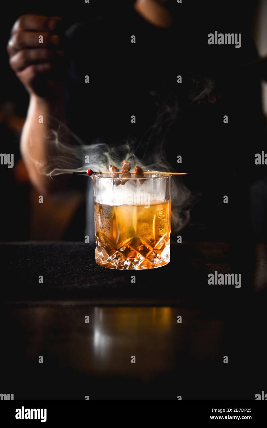 Smoking bartender hi-res stock photography and images - Alamy