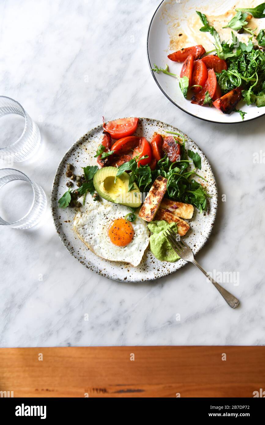Vegetarian Big Breakfast Stock Photo - Alamy