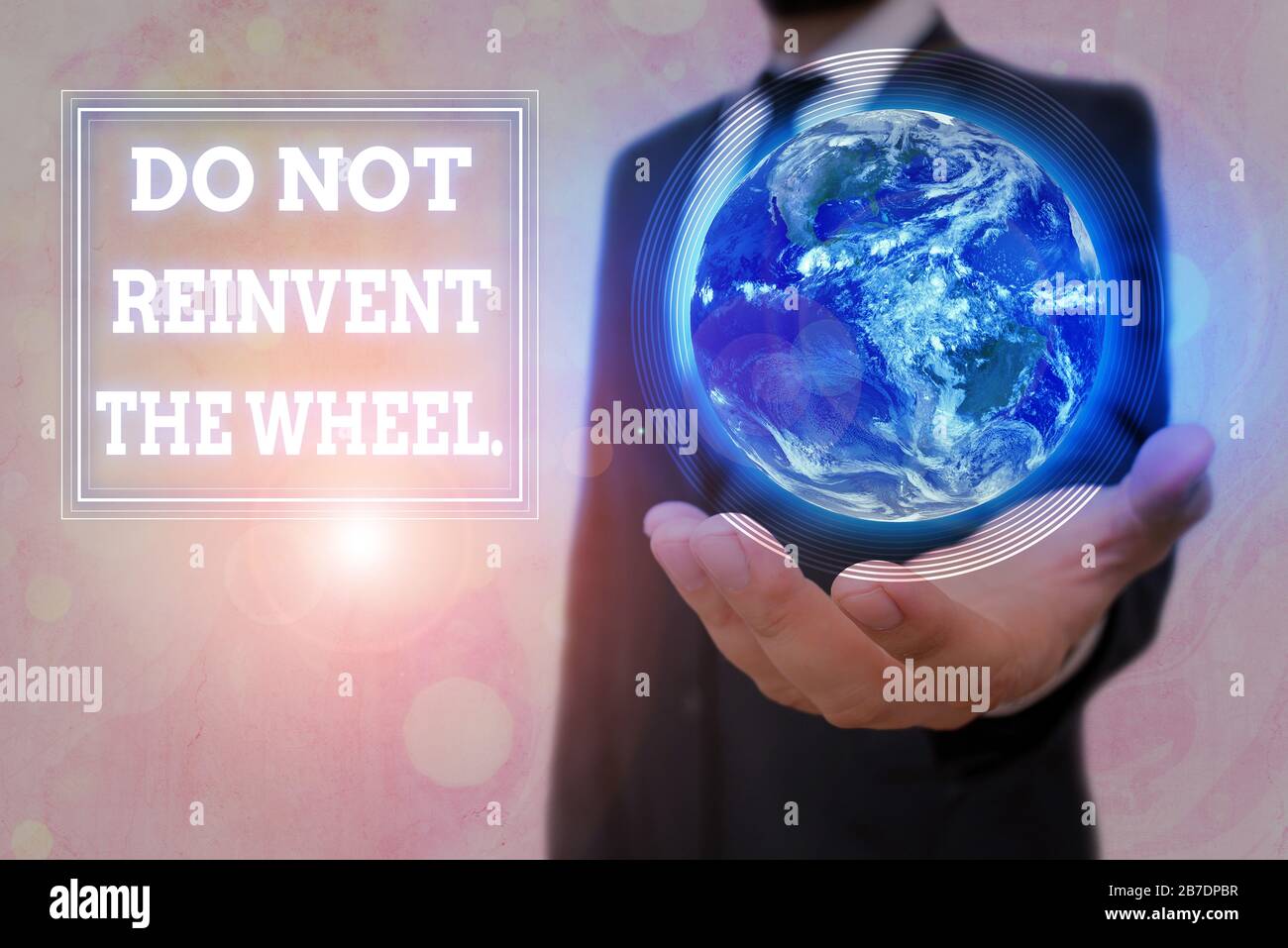 Conceptual hand writing showing Do Not Reinvent The Wheel. Concept ...