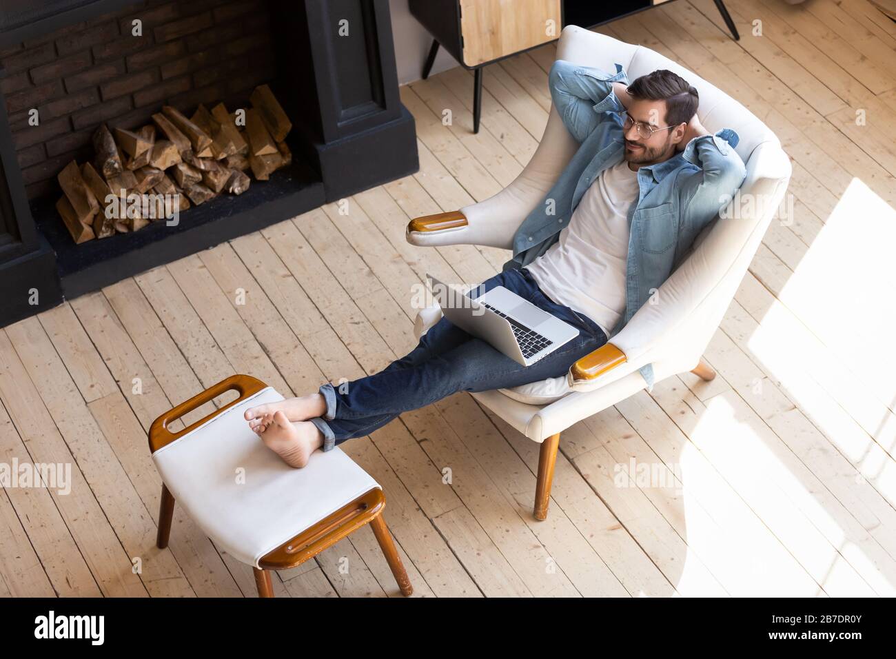Young man resting hi-res stock photography and images - Alamy