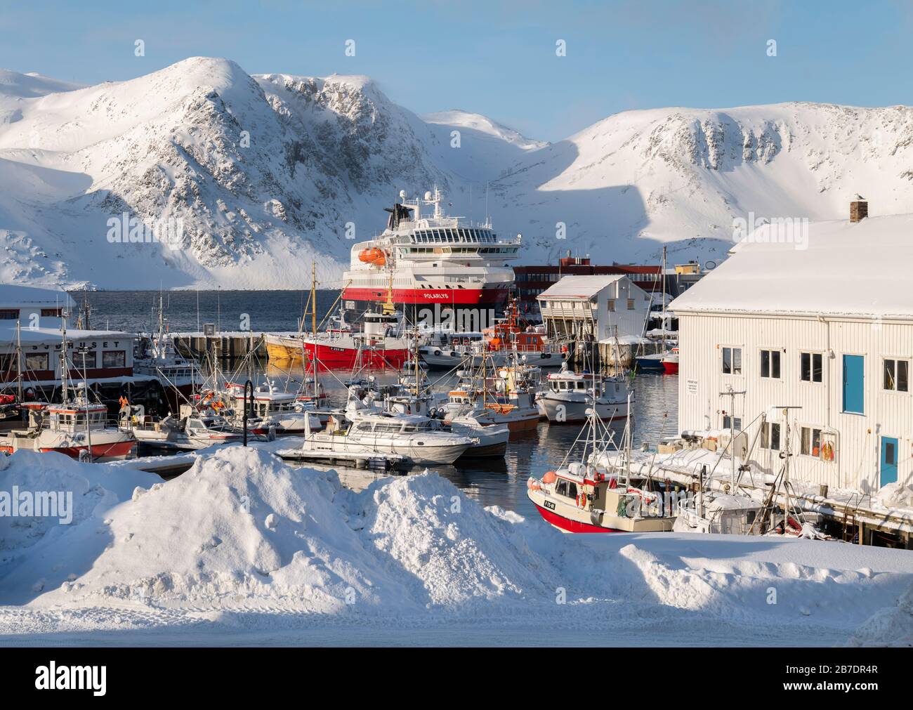 Winter in honningsvag hi-res stock photography and images - Alamy