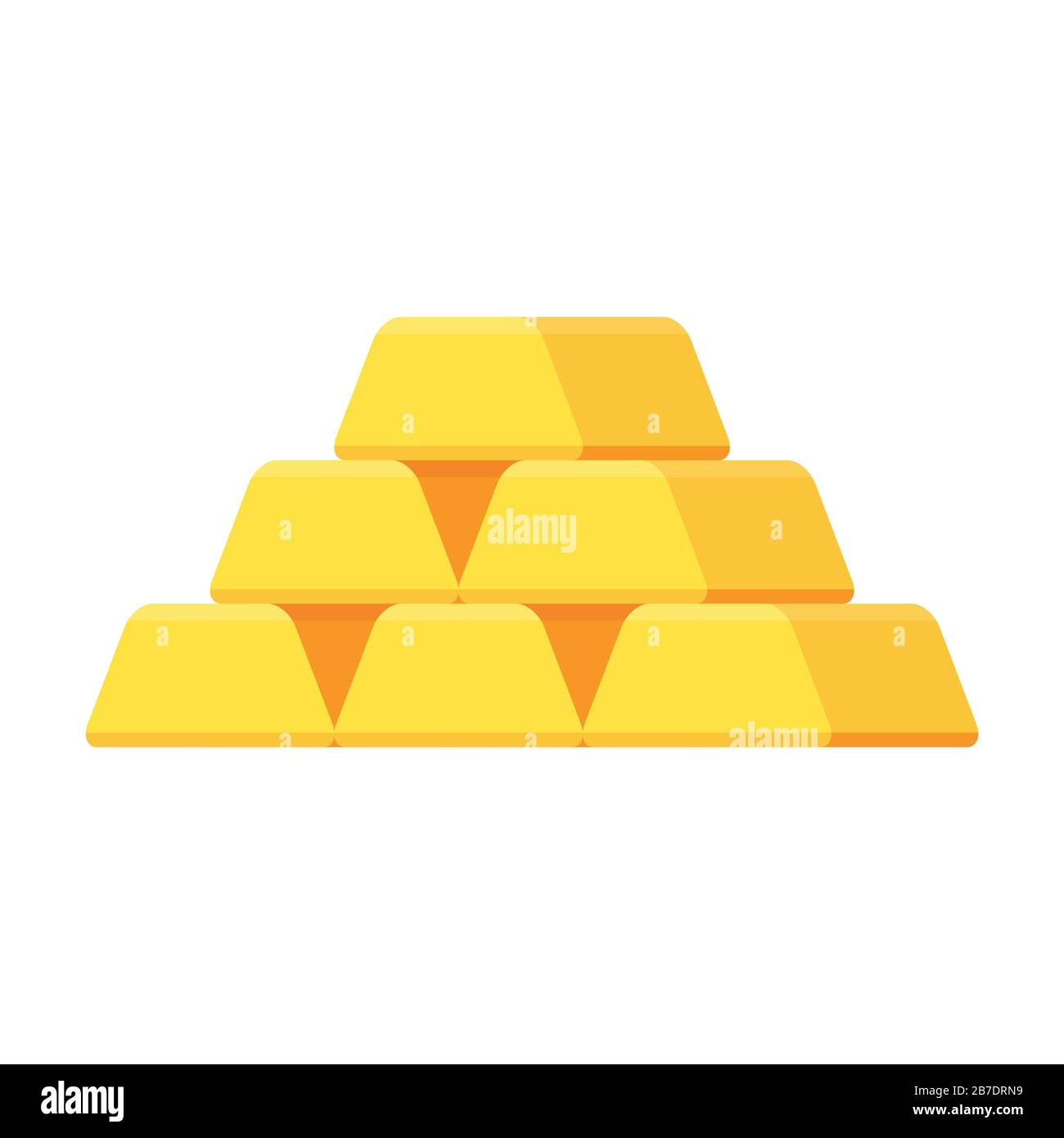 Gold ingots isolated on white background Stock Vector Image & Art - Alamy