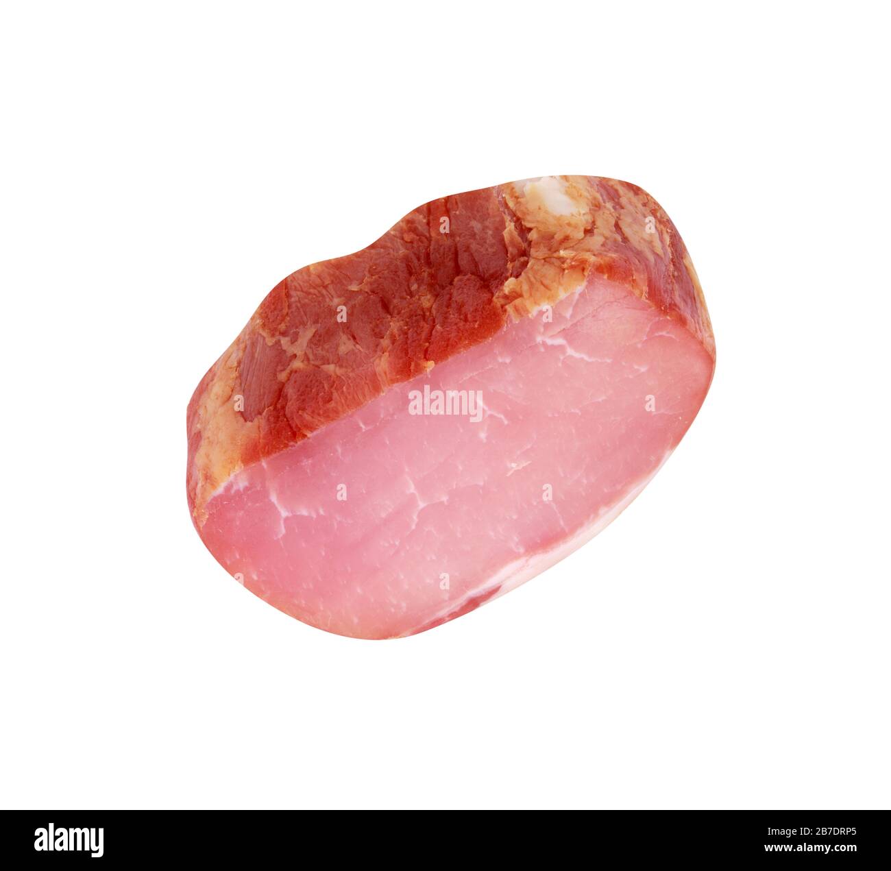 Piece of Boiled and Smoked Meat Isolated Stock Photo - Alamy