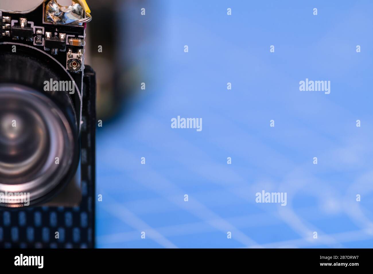 Circuit board blue yellow hi-res stock photography and images - Alamy