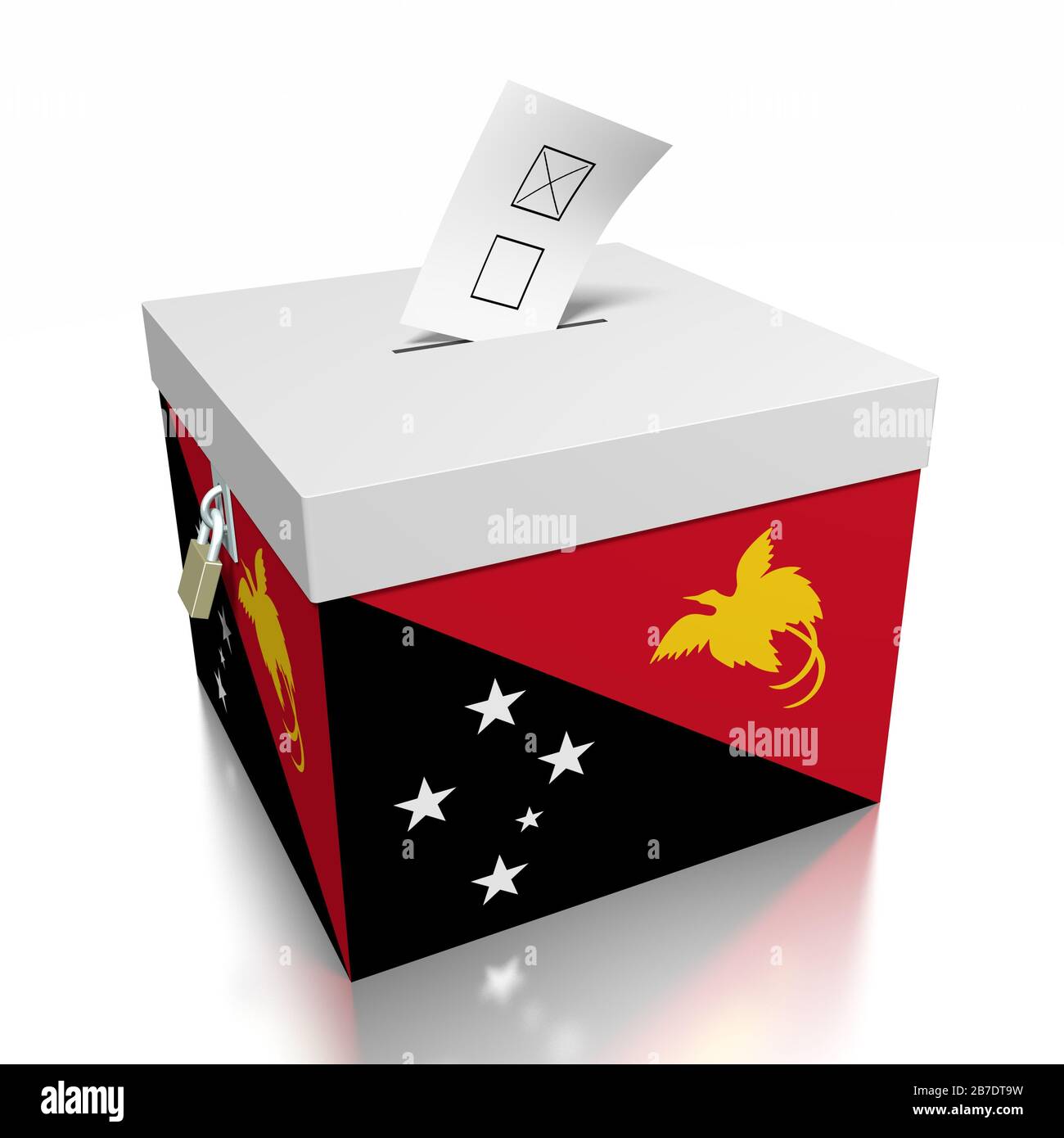 Voting in Papua New Guinea Stock Photo - Alamy