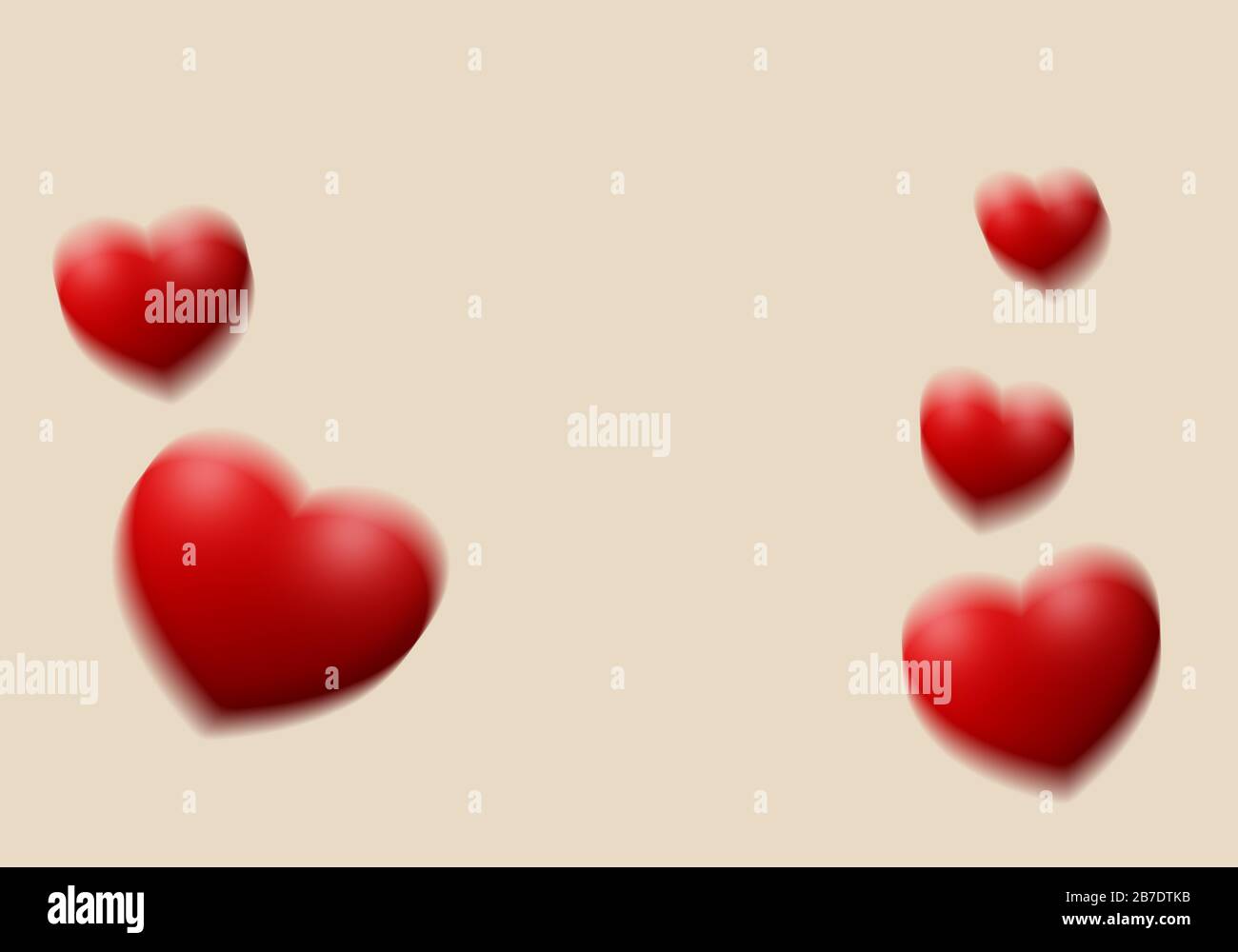Red hearts are flying against a colorful backdrop Stock Photo - Alamy