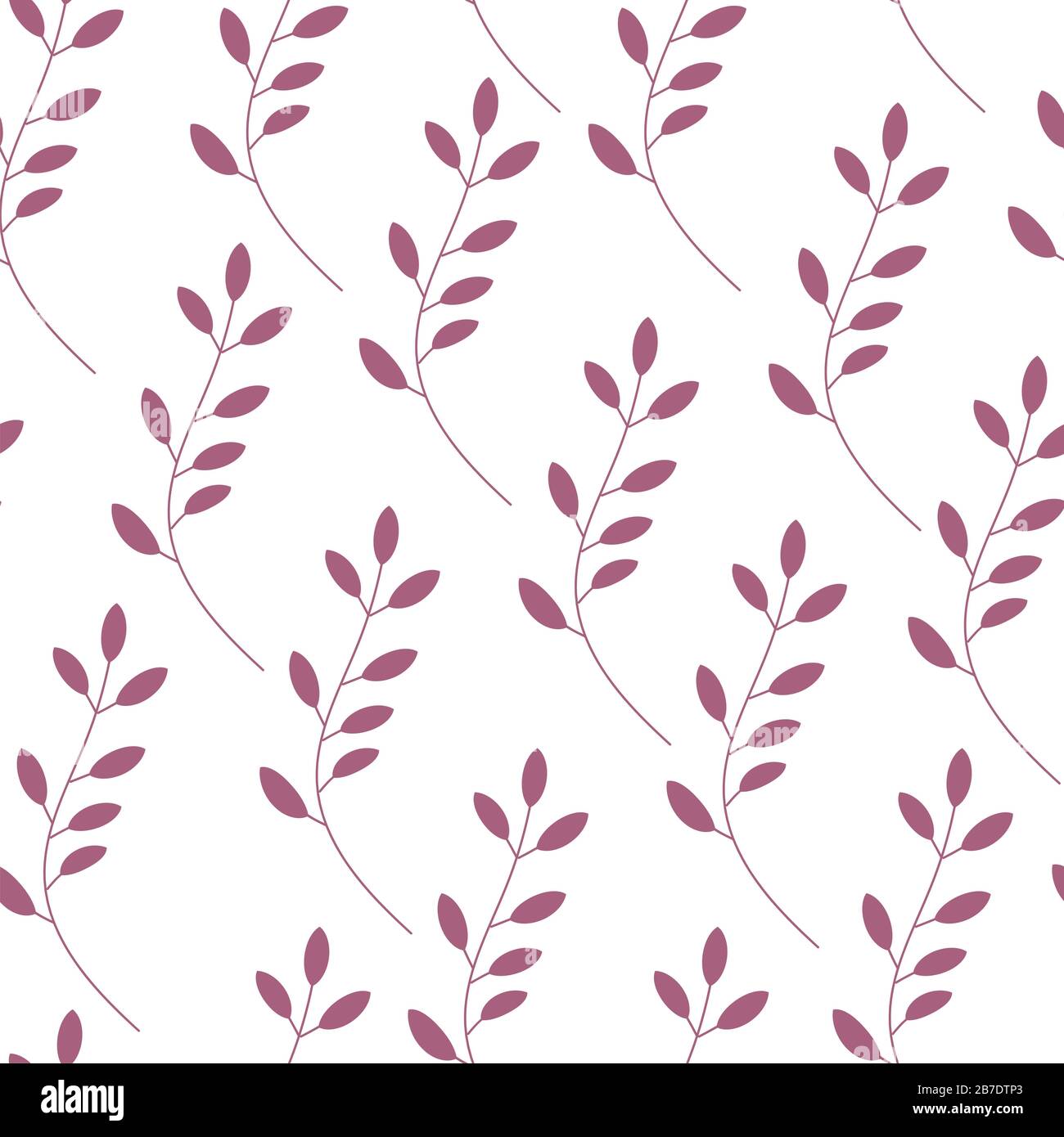 Seamless geometric pattern with leaves, blades of grass and twigs Stock ...
