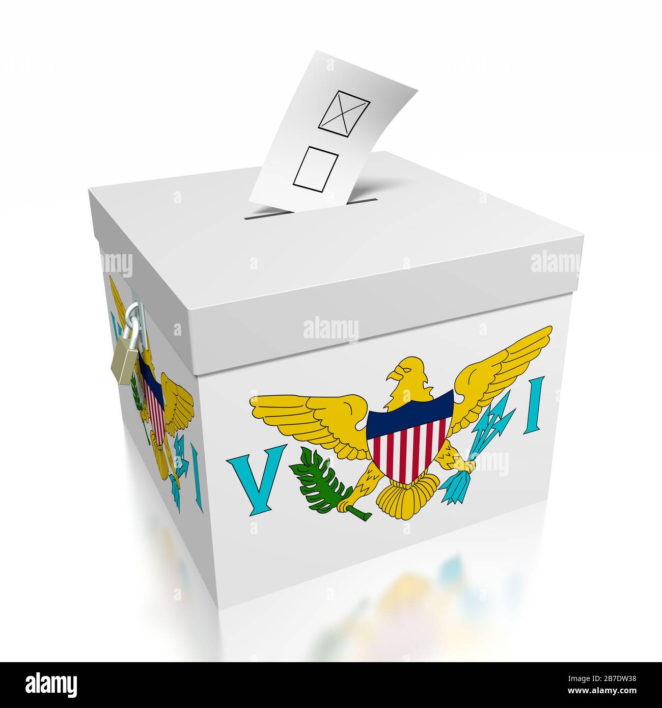 American virgin islands flag hi-res stock photography and images - Alamy