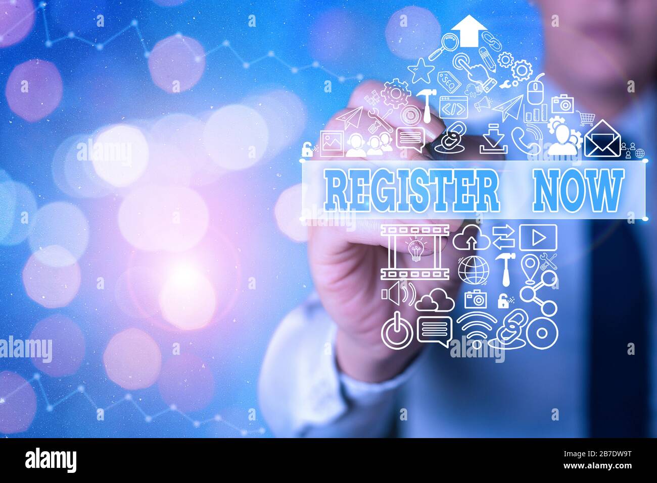 Conceptual hand writing showing Register Now. Concept meaning official ...