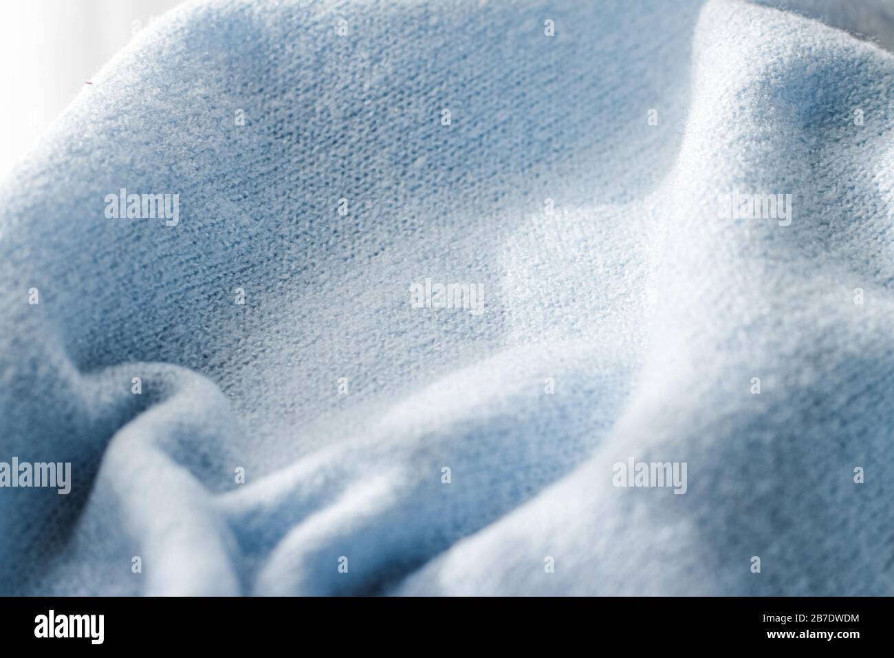 Premium blue fabric texture, decorative textile as background for ...