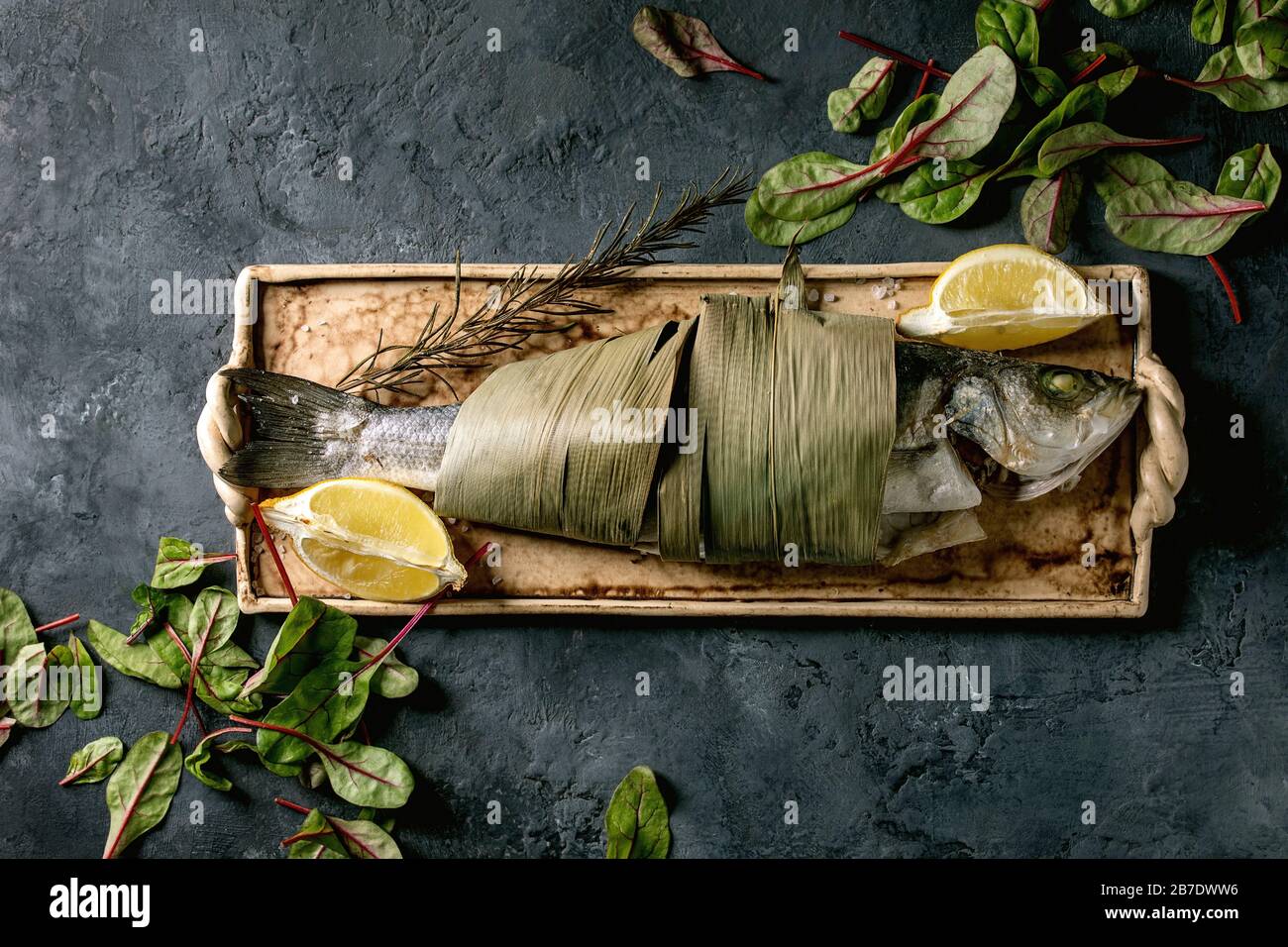 Cooked seabass plate hi-res stock photography and images - Alamy