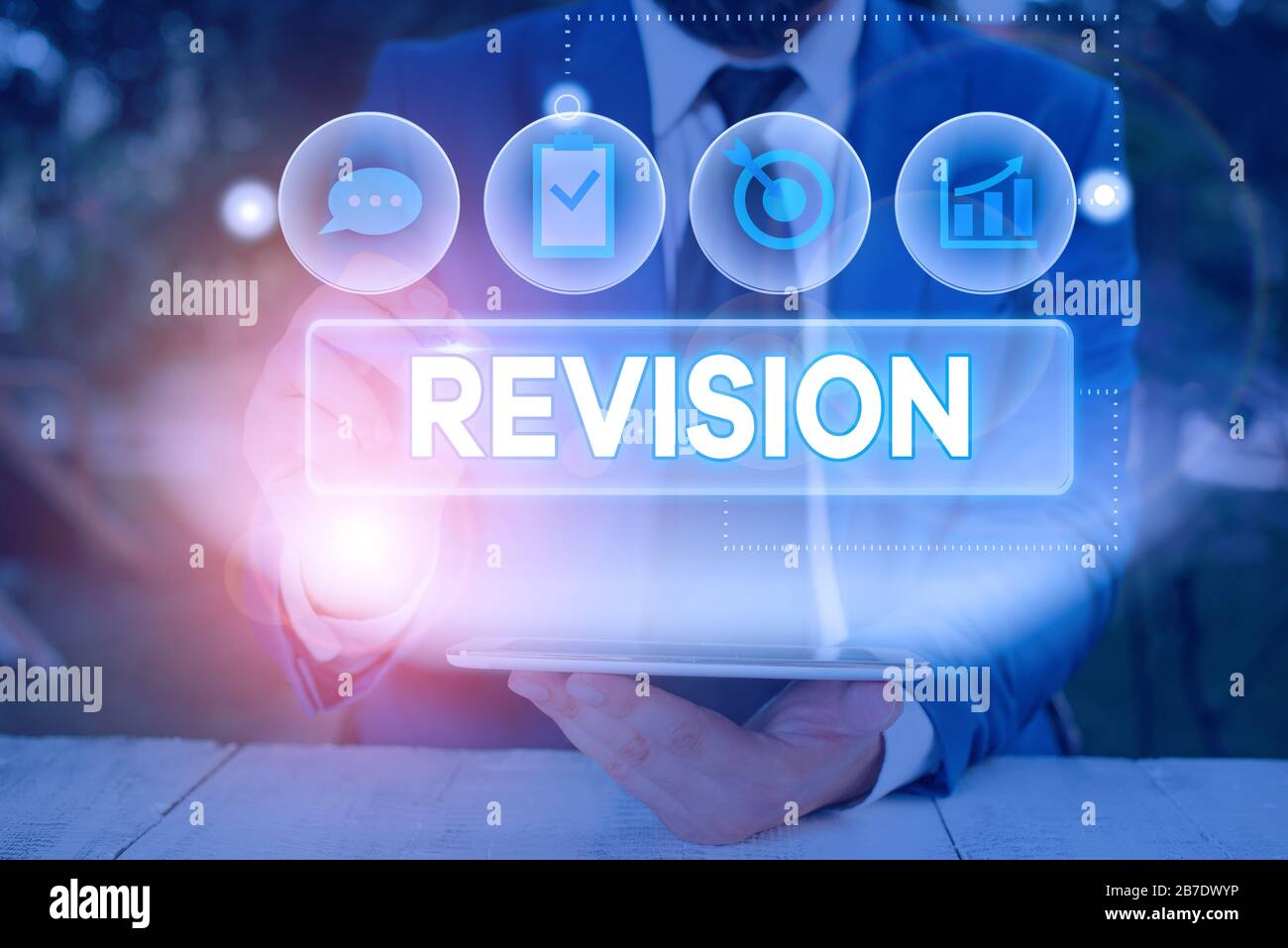 Word writing text Revision. Business photo showcasing action of ...