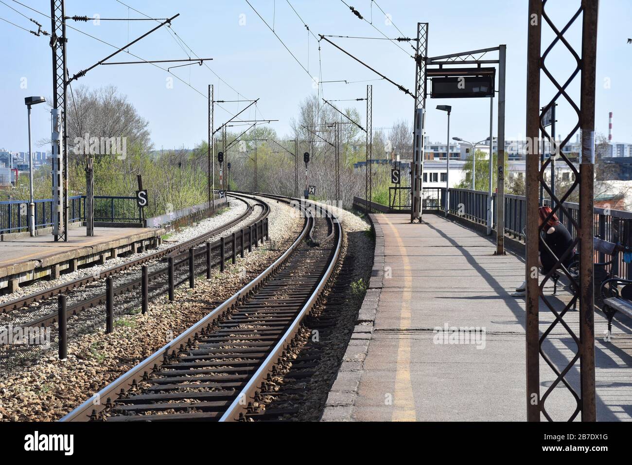Suburban train station hi-res stock photography and images - Alamy