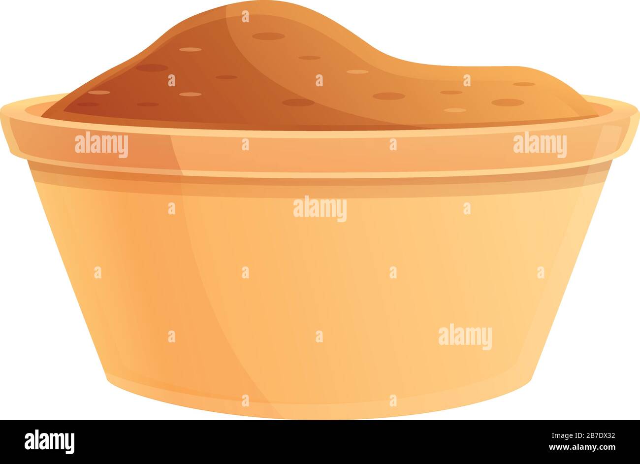 Brown sugar icon. Cartoon of brown sugar vector icon for web design ...
