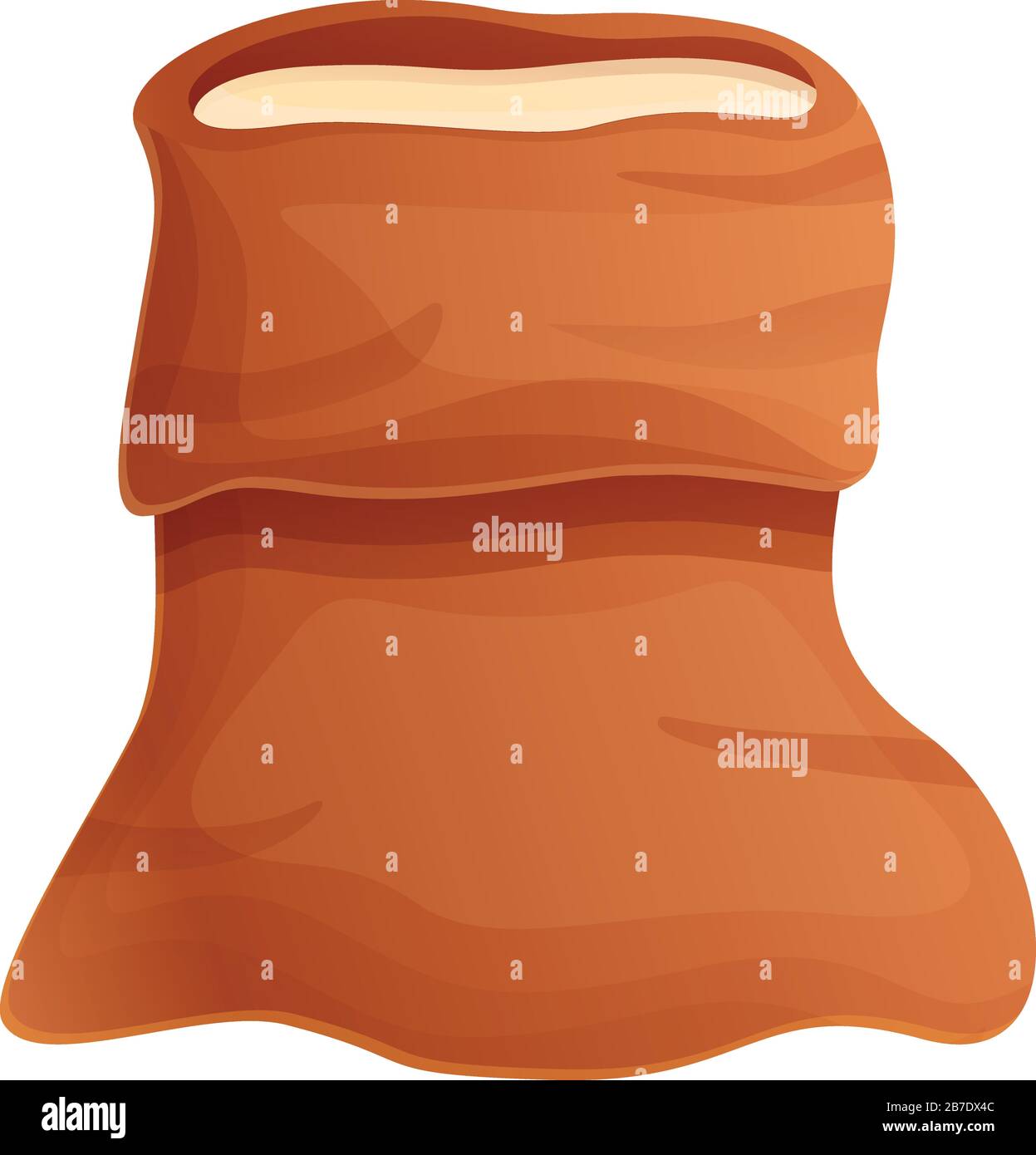 Open sugar sack icon. Cartoon of open sugar sack vector icon for web ...