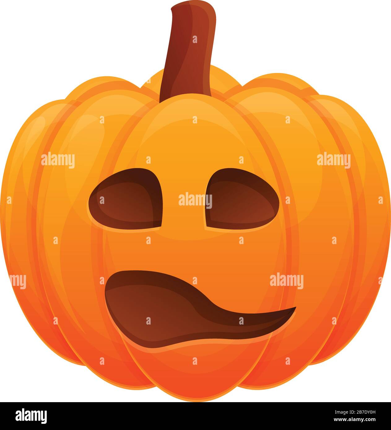October pumpkin icon. Cartoon of october pumpkin vector icon for web ...