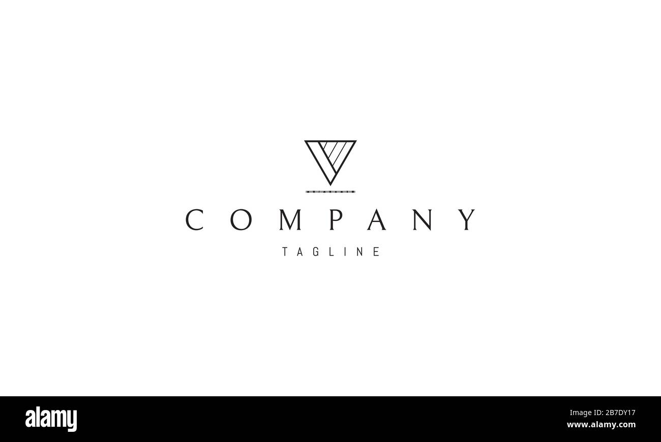Double v logo Stock Vector Images - Alamy