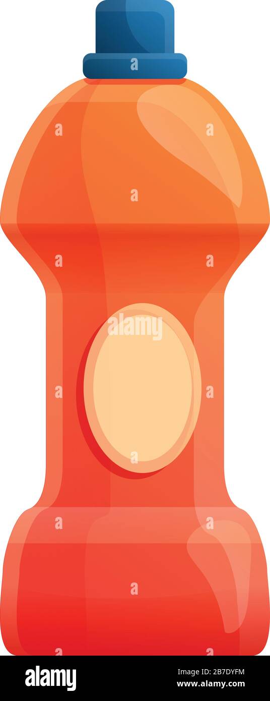 Detergent bottle icon. Cartoon of detergent bottle vector icon for web ...