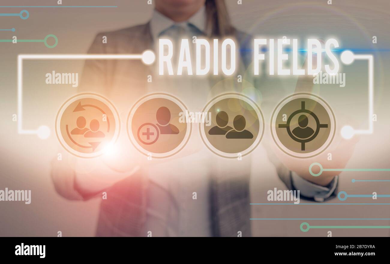 Word writing text Radio Fields. Business photo showcasing electromagnetic field intensity ...