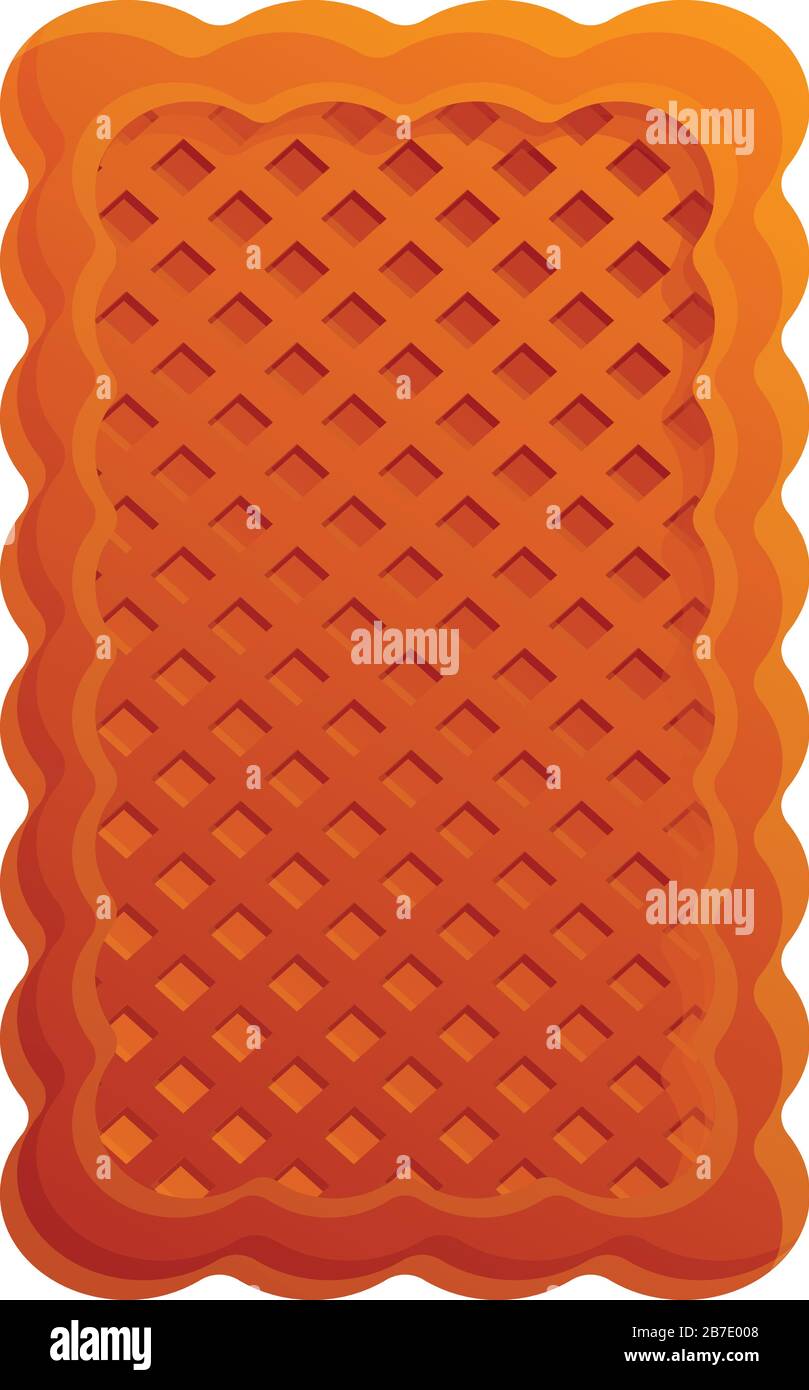 Tea biscuit icon. Cartoon of tea biscuit vector icon for web design ...