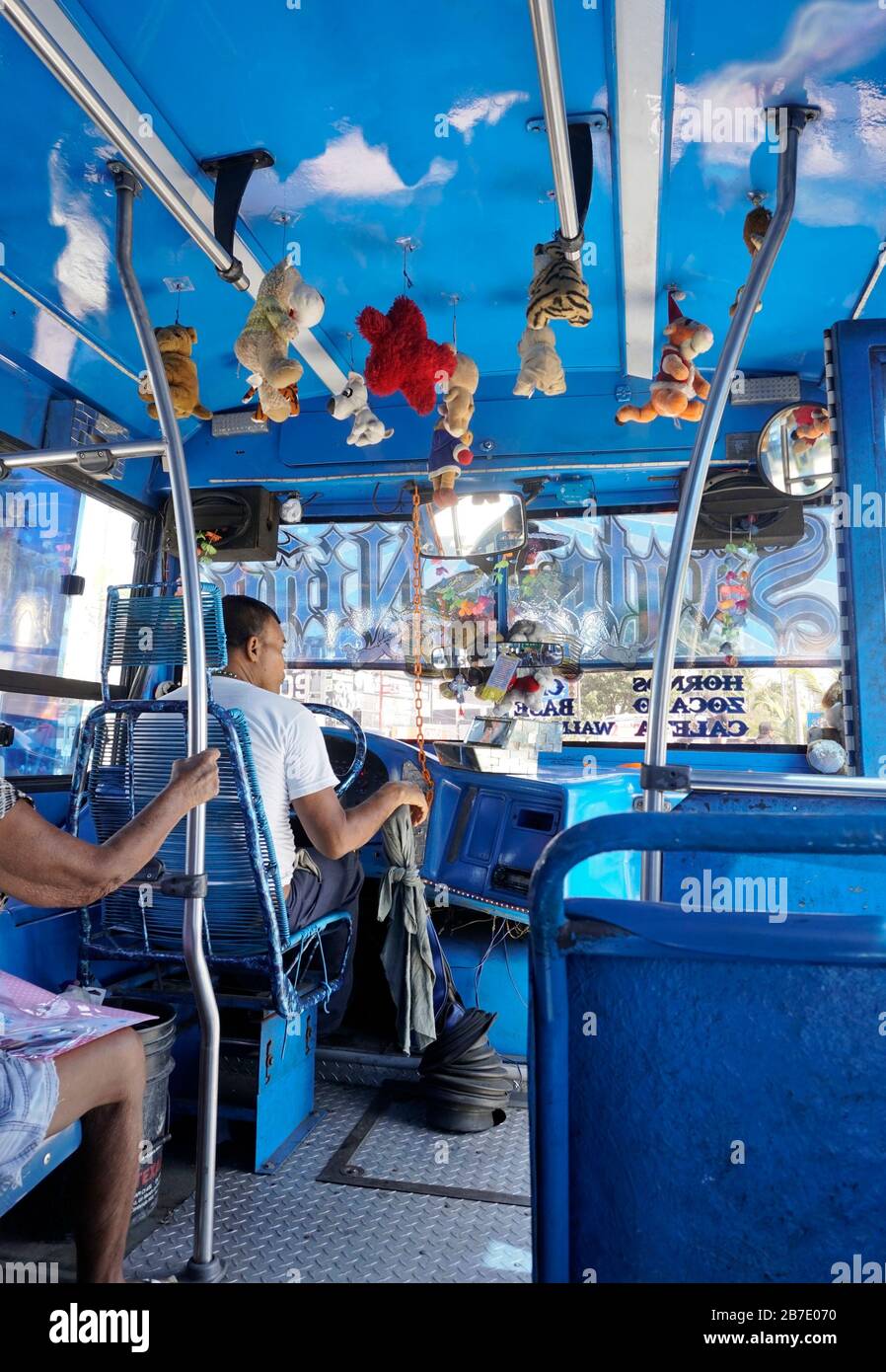 Mexican Bus driver, Acapulco, Mexico Stock Photo - Alamy