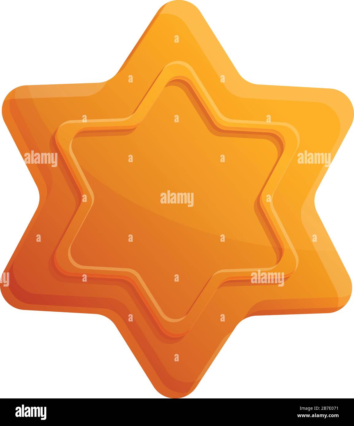Star cookie icon. Cartoon of star cookie vector icon for web design ...