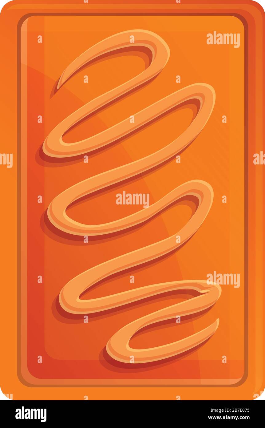 Cream cookie icon. Cartoon of cream cookie vector icon for web design ...