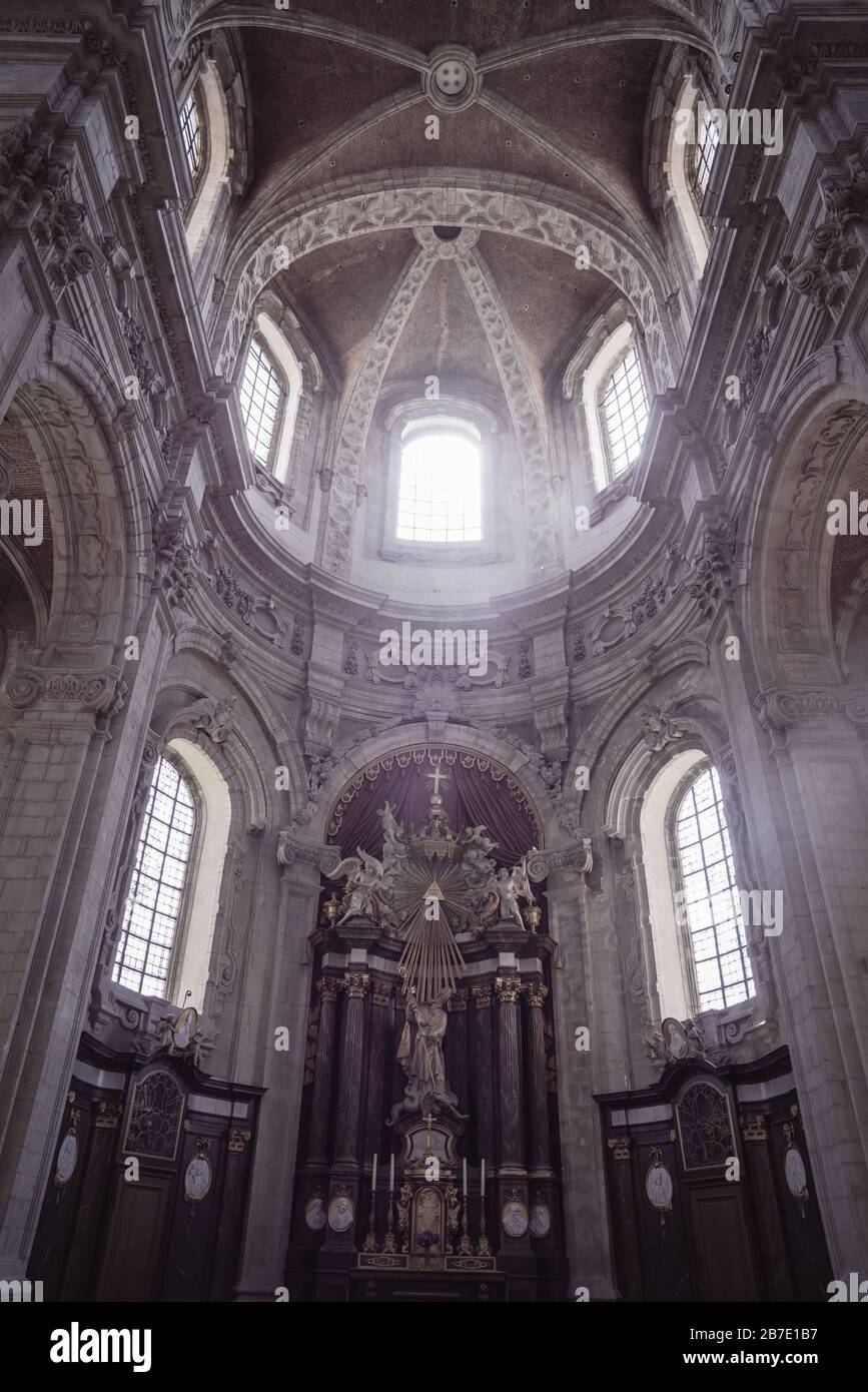 The Altar of Patron Saint Servais at the Saint Servais Church or ...