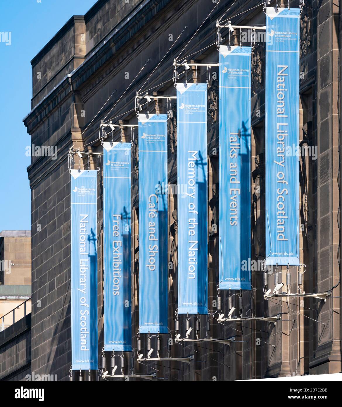 Exterior view of National Library of Scotland, Edinburgh, Uk Stock ...