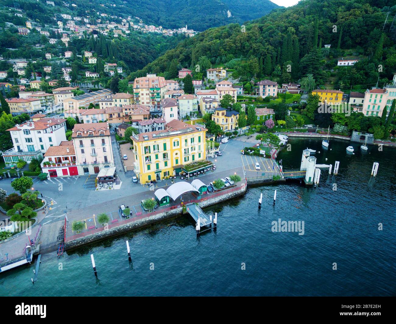Varenna - Lake Como (IT) - Molo Ferry Stock Photo - Alamy