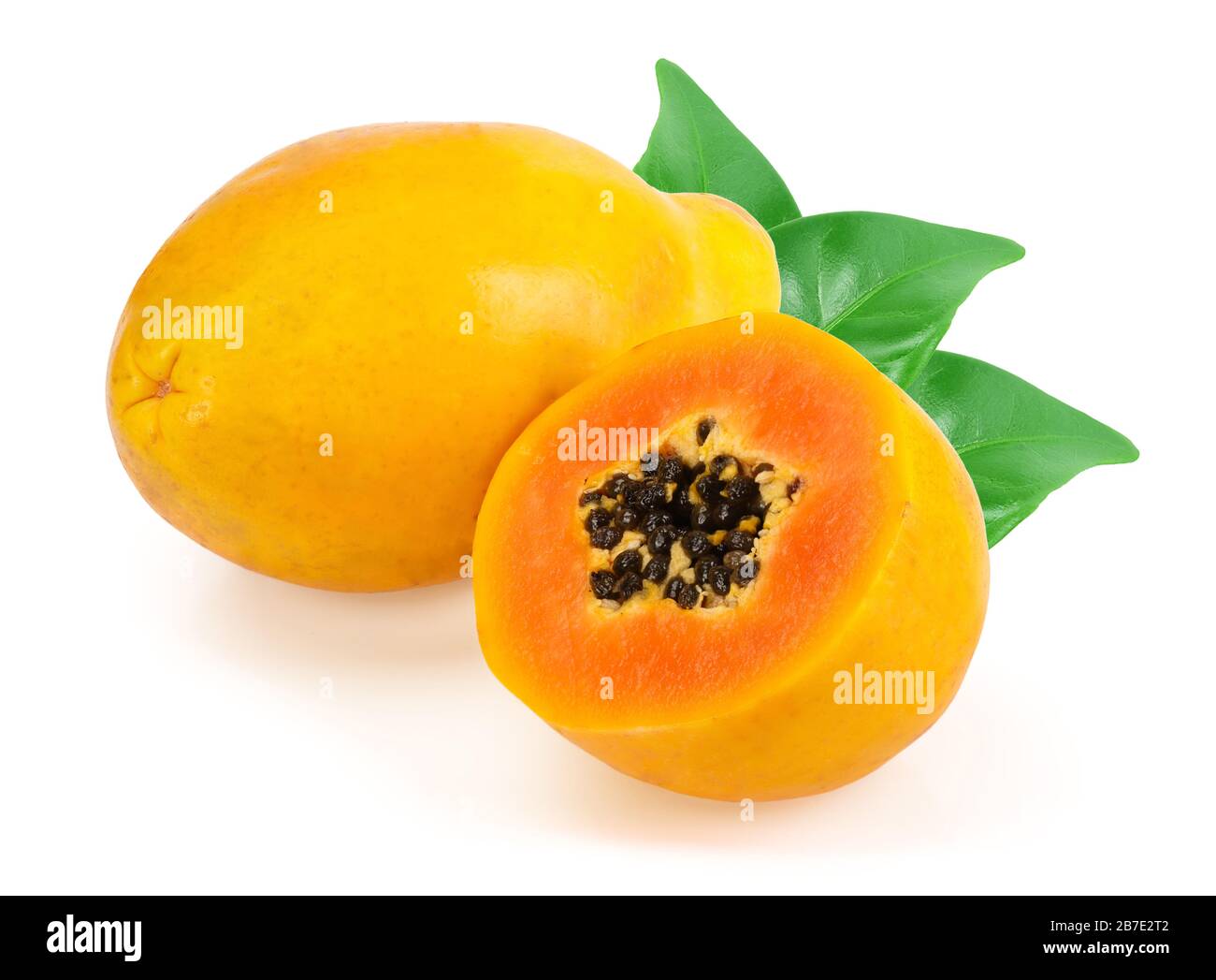 Papaya fruit cut and whole hi-res stock photography and images - Alamy