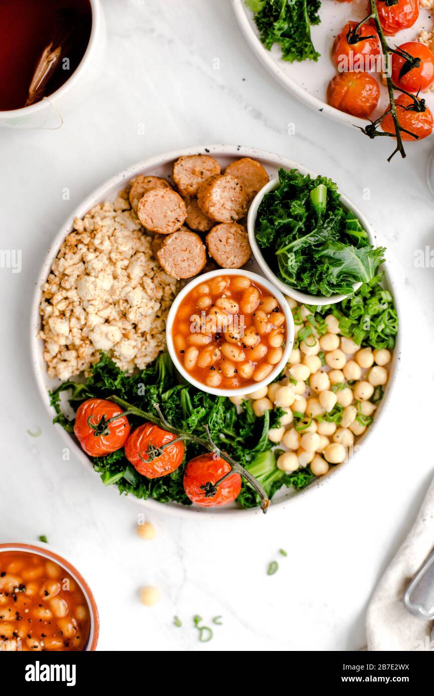 Breakfast Food Plate Stock Photo - Alamy