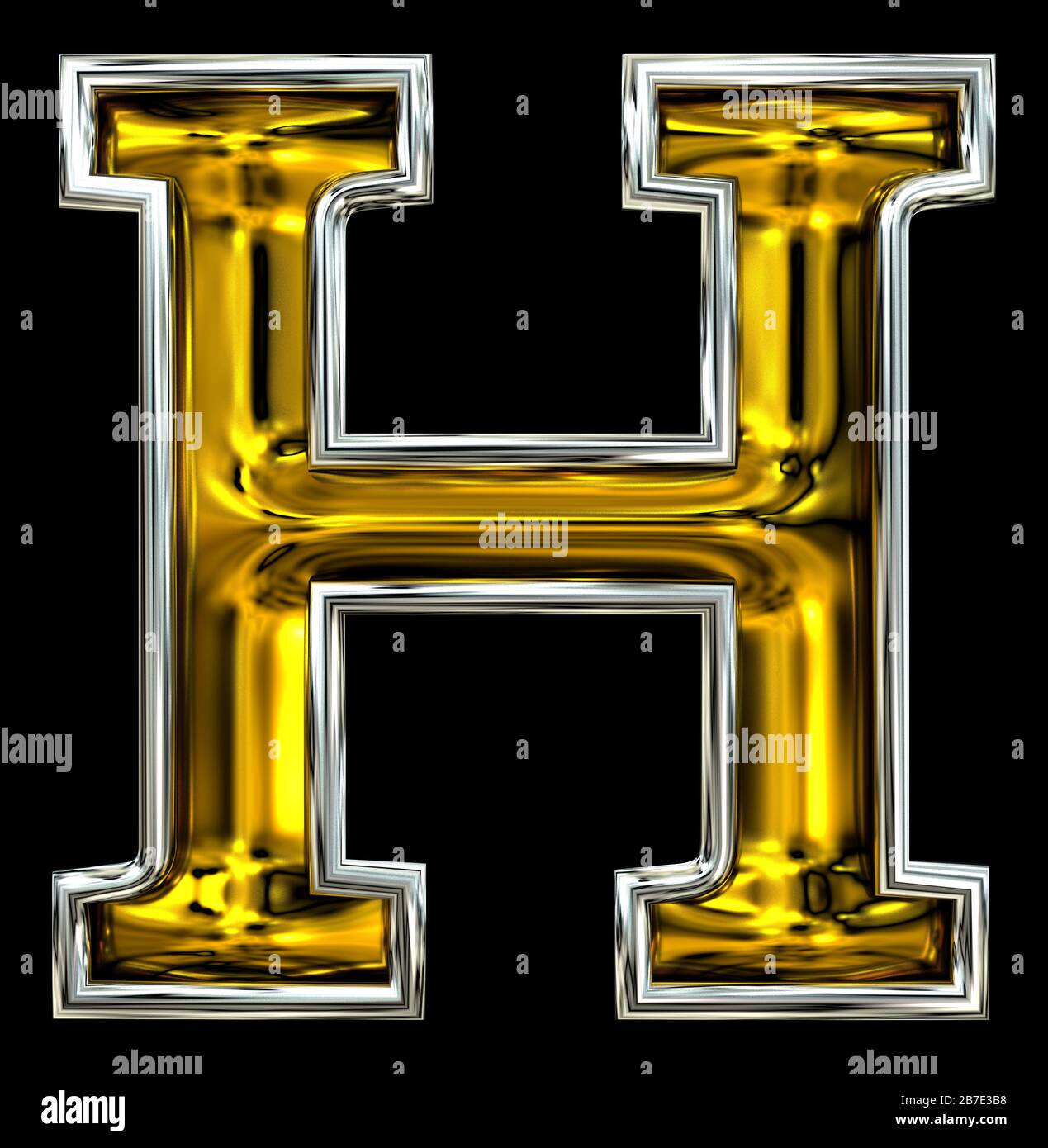 3d Letter H