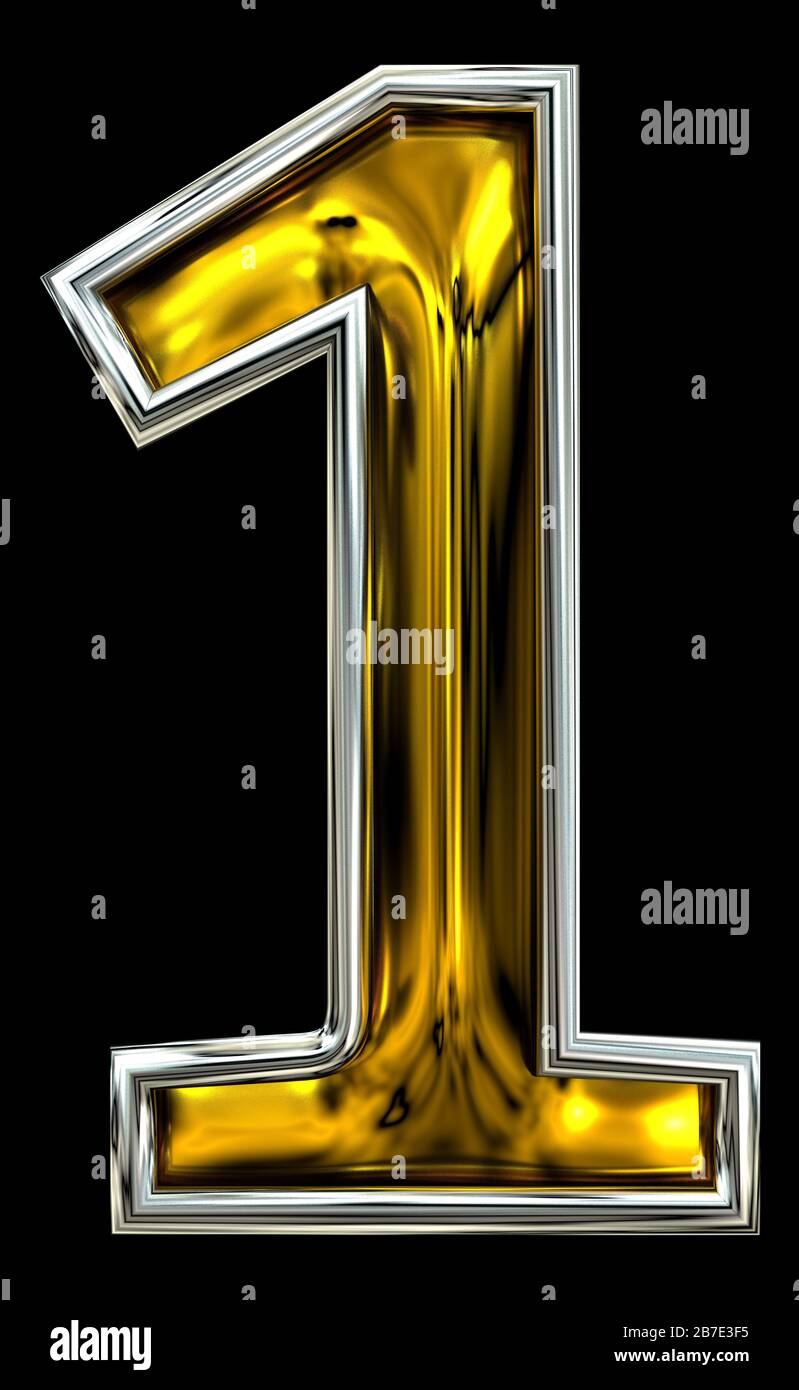 3D rendering, number one 1. New high resolution ABC render. Embossed ...