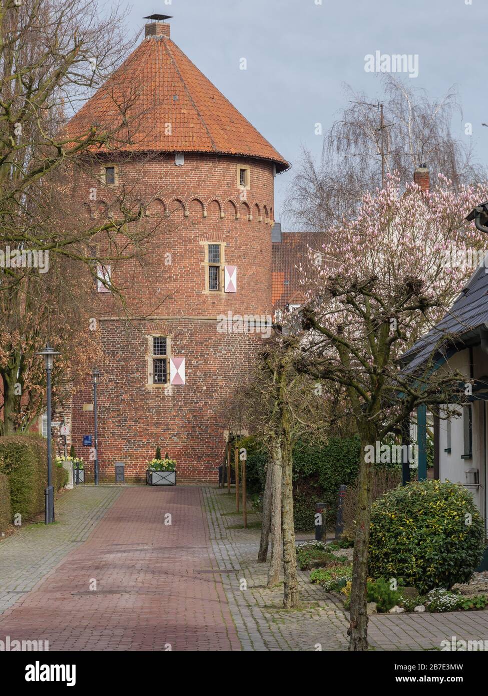 Towers at borken germany Stock Photo - Alamy