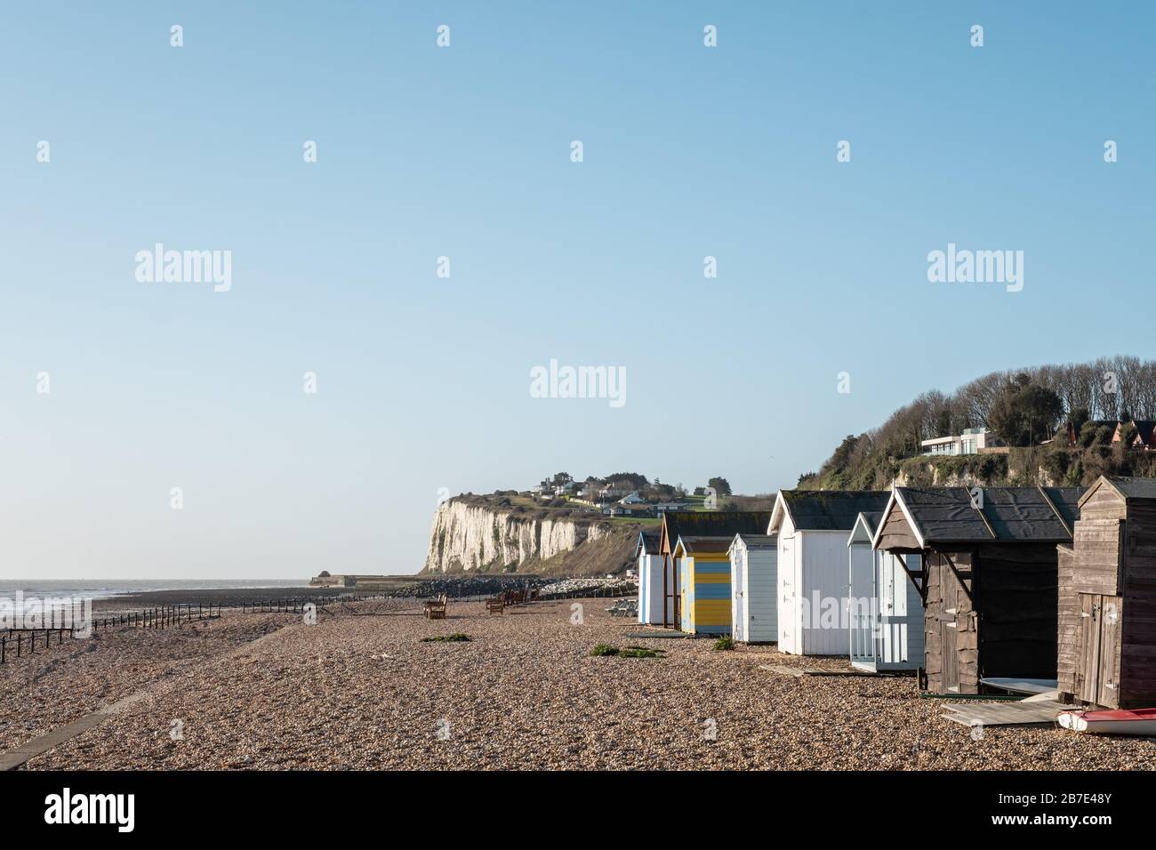 Kingsdown Bay & Beach nr Deal, Kent Stock Photo - Alamy