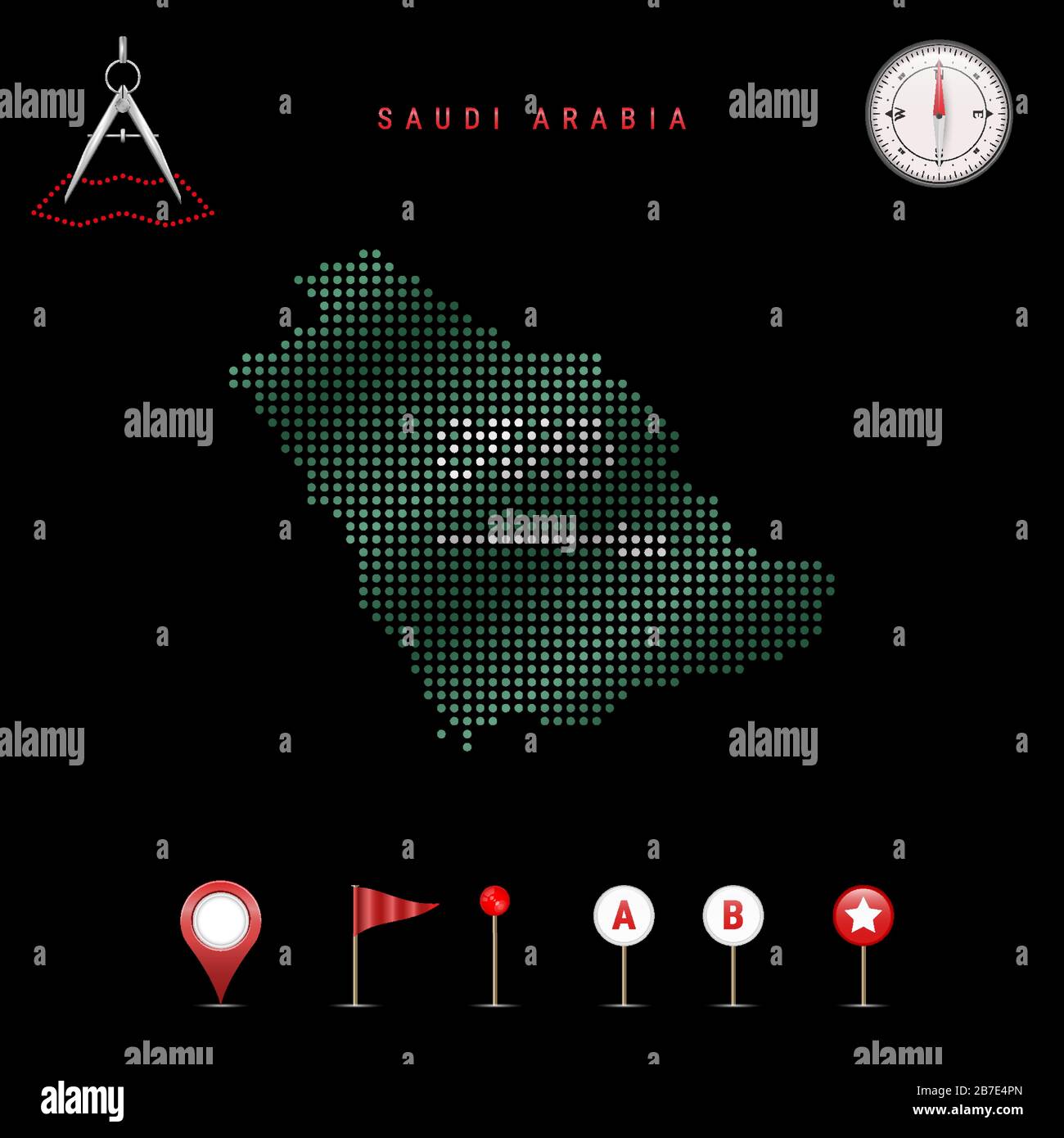 Vectors 3d map saudi arabia hi-res stock photography and images - Alamy