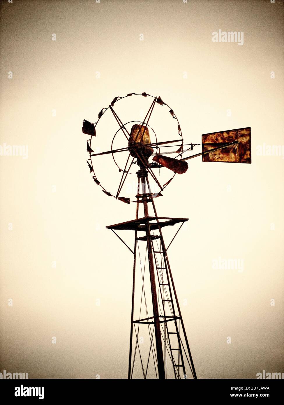 Windmill water pump near the River Thames Stock Photo - Alamy