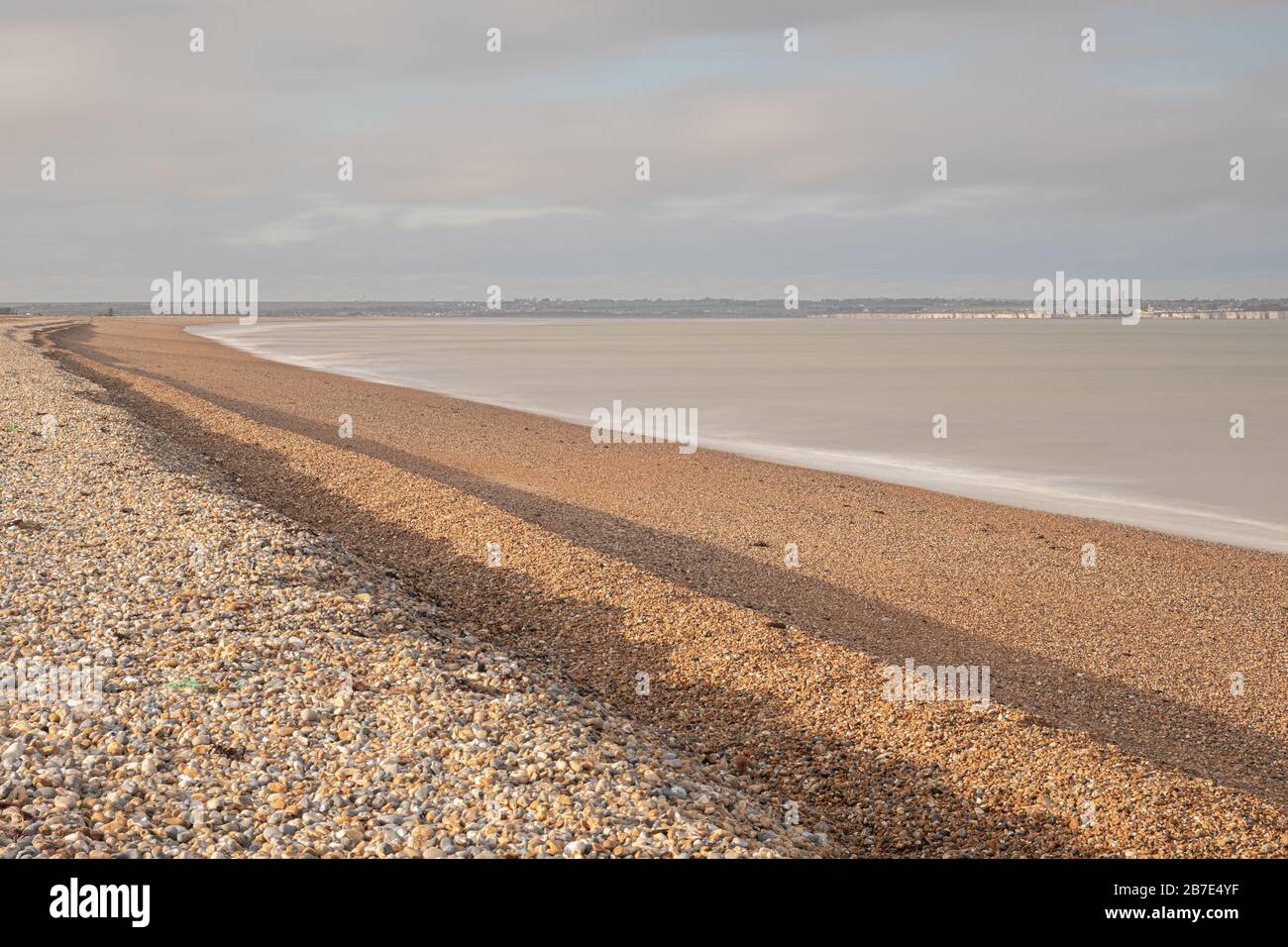 Sandwich Bay, Kent, Looking to Cliffsend, Ramsgate Stock Photo - Alamy