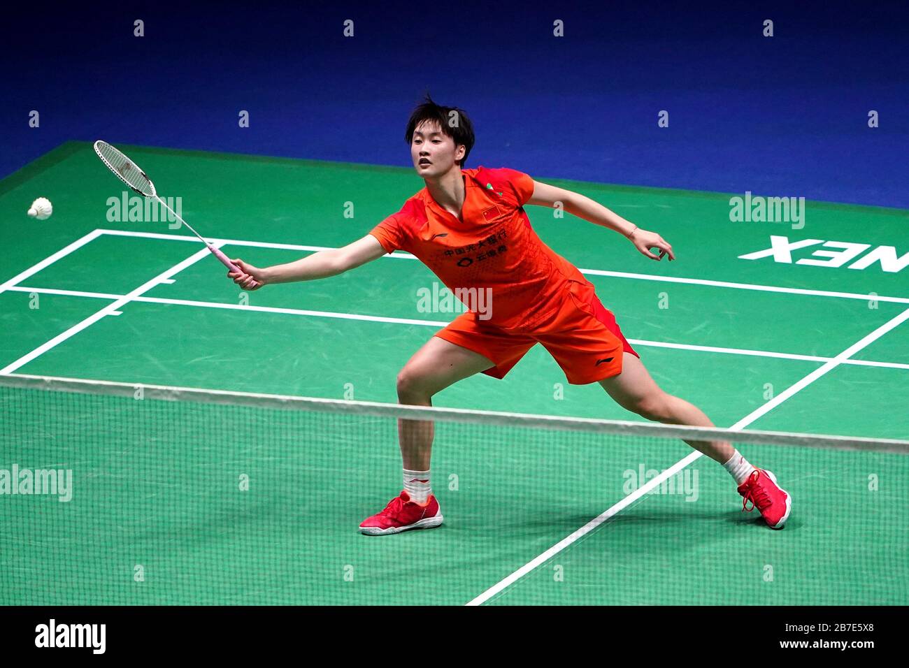 China's Chen Yu Fei in action in the Women's Singles Final match during ...