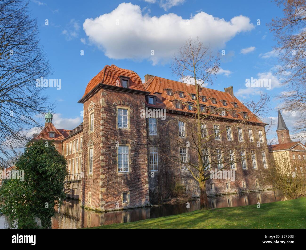 Castle and church in germany Stock Photo - Alamy