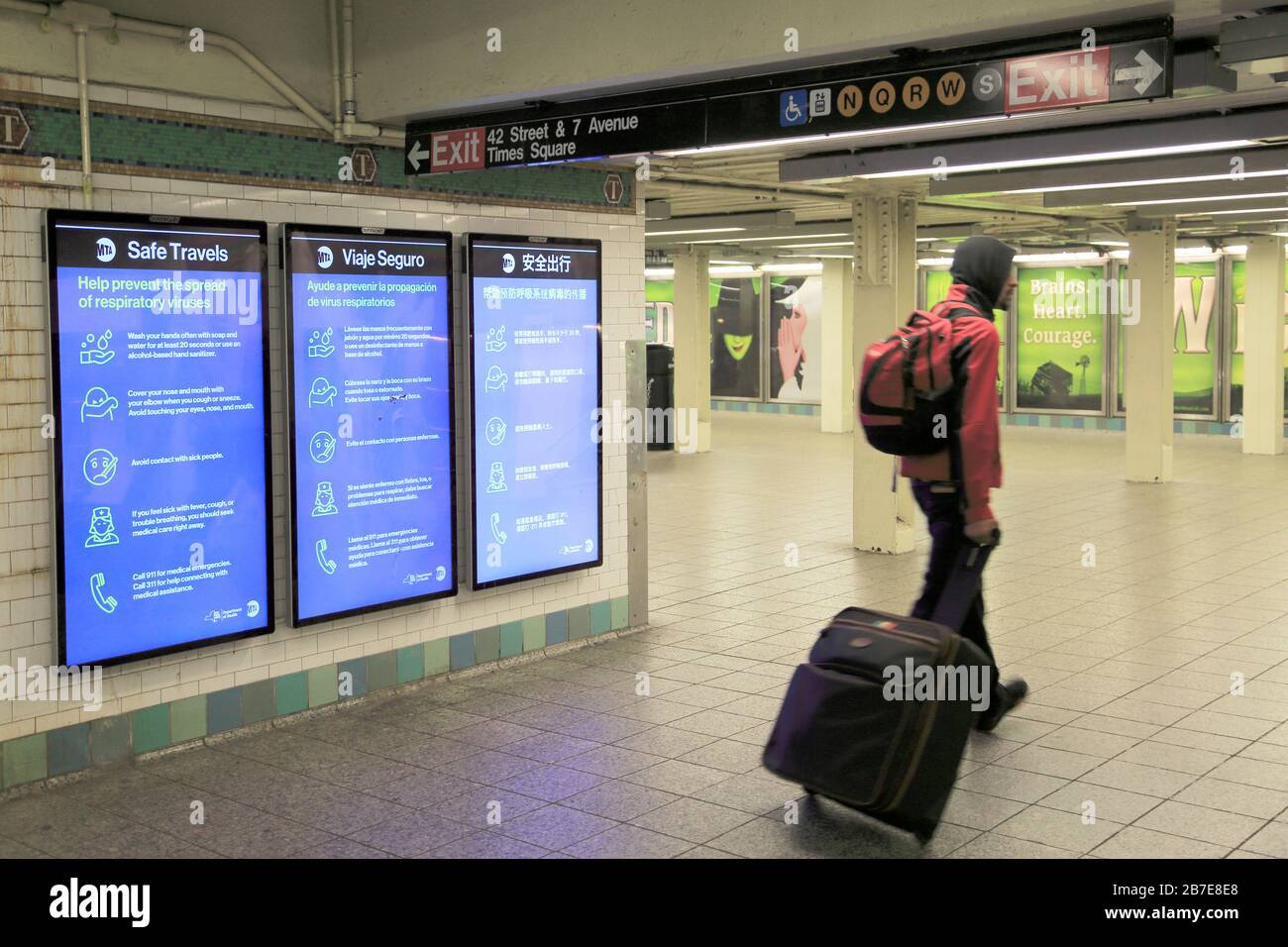 New york subway sign times square hi-res stock photography and images ...