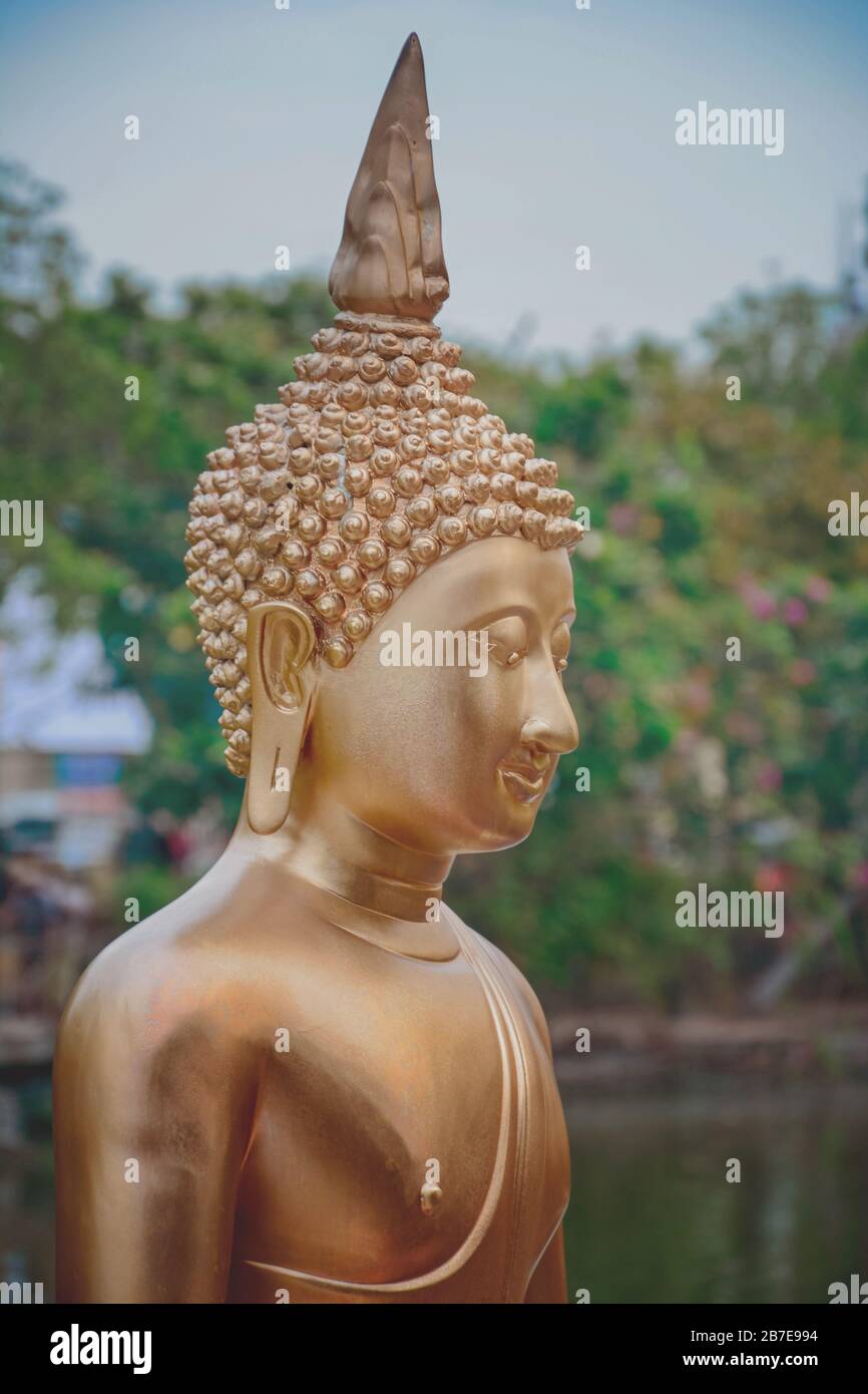 The Statues Of Gangarama Temple In Colombo, Sri Lanka Stock Photo - Alamy