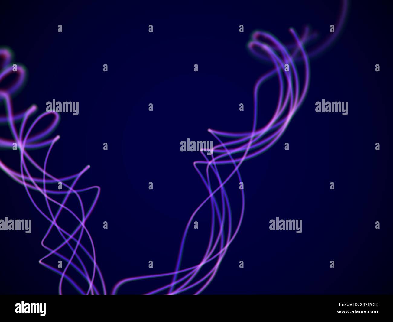 Abstract curved wavy RGB lines in motion on dark blue background Stock ...