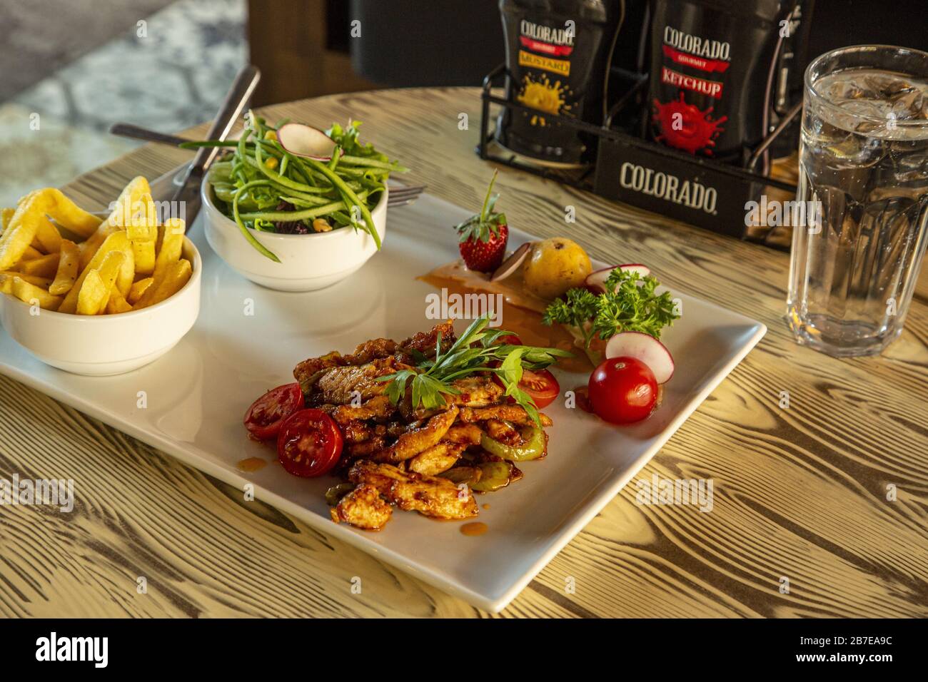 Chicken food stock photo Stock Photo - Alamy