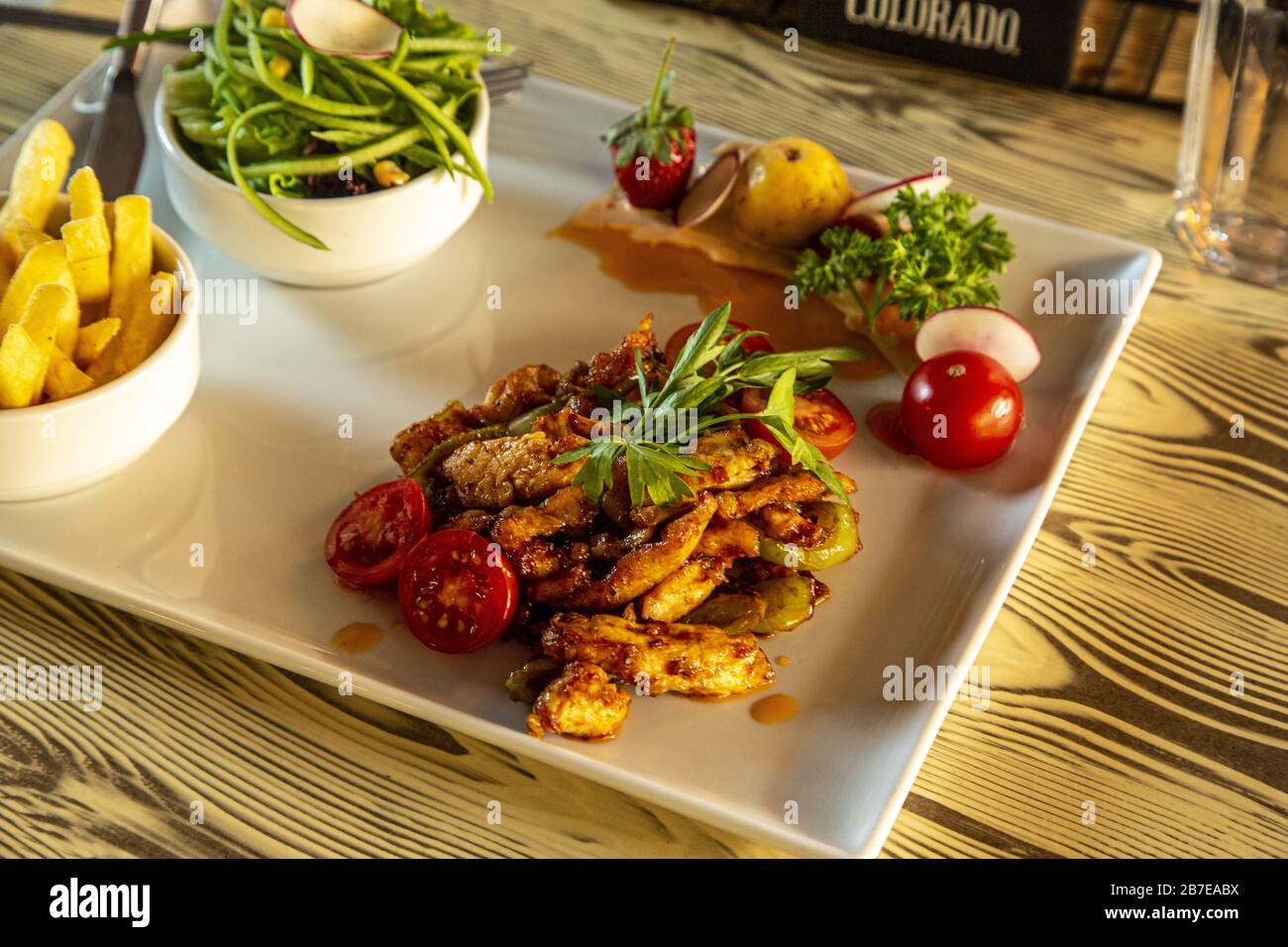 Chicken food stock photo Stock Photo - Alamy