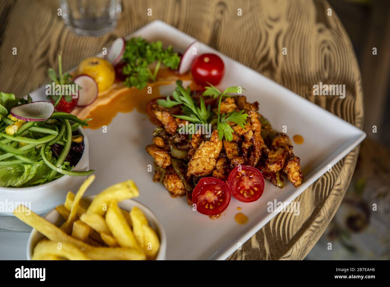 Chicken food stock photo Stock Photo - Alamy